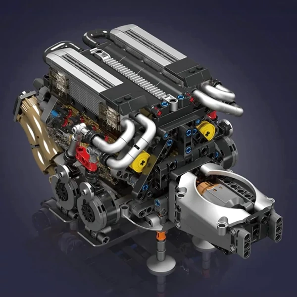 LEGO MOC MouldKing 10131 BGT Supercar With W16 Engine Technic