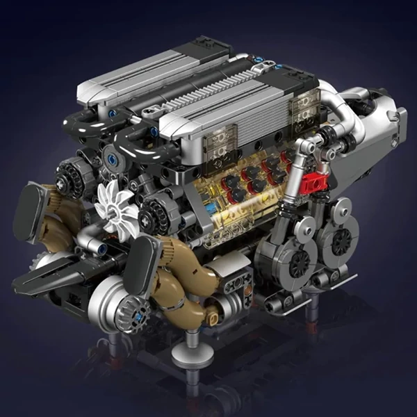 LEGO MOC MouldKing 10131 BGT Supercar With W16 Engine Technic