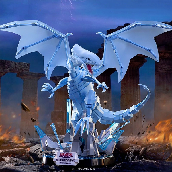 LEGO MOC AREA-X AB0004 Game King: Blue Eyed White Dragon Movie & Game