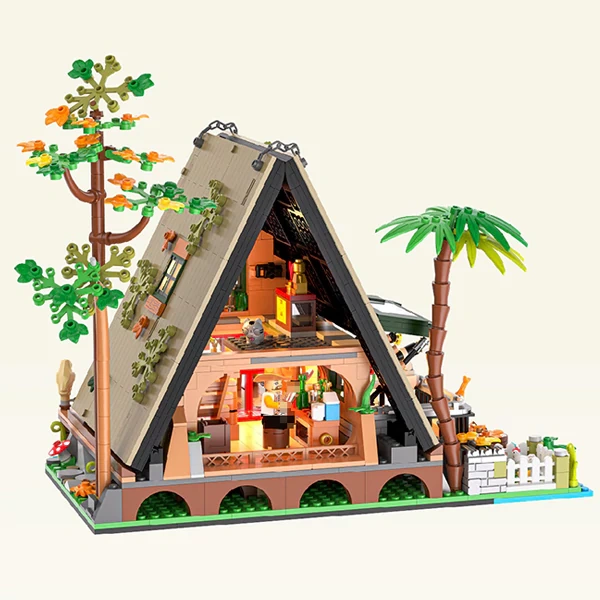 LEGO MOC [Mini Micro Bricks] BrickYes 6028 Forest Wooden House Modular ...