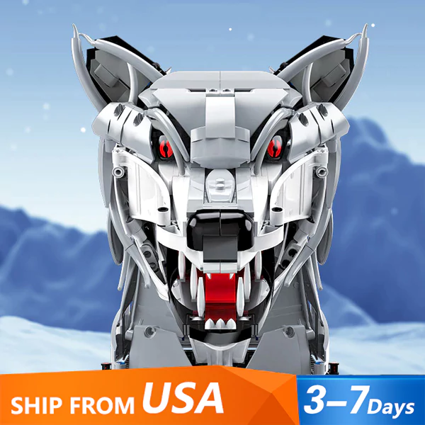 LEGO MOC DK 5014 Wolf Head Ornaments Hangable wall Creator Expert US ...