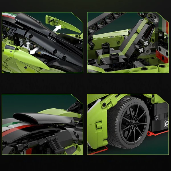 LEGO MOC CaDA C63009 1:10 Phantom Wing Sports Car Technic