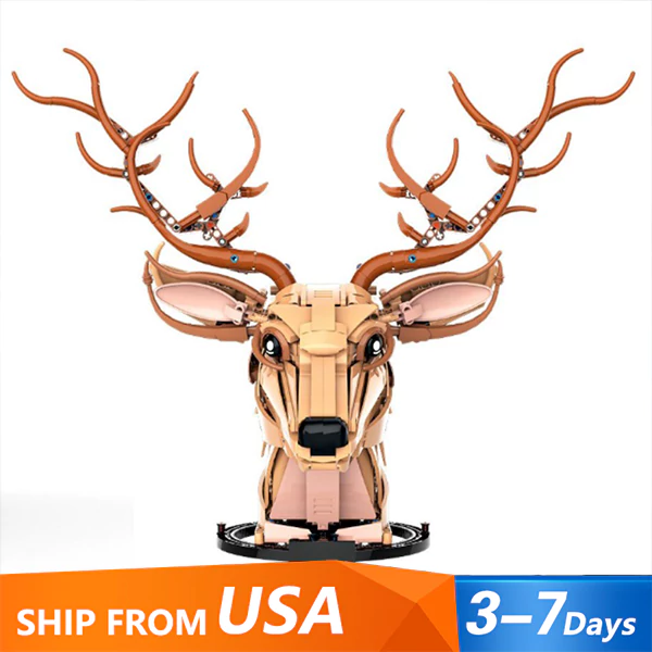 LEGO MOC DK 5013 Deer Head Ornaments Hangable wall Creator Expert US ...