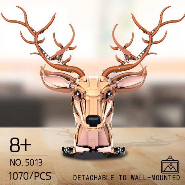 LEGO MOC DK 5013 Deer Head Ornaments Hangable wall Creator Expert