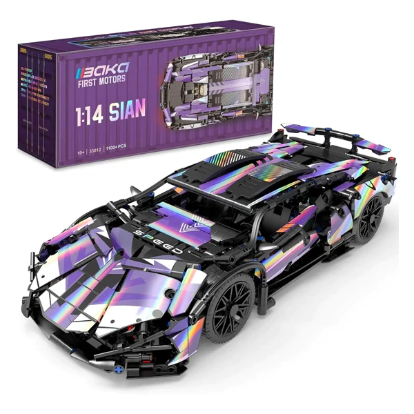 LEGO MOC BAKA 33012 Purple Lamborghini Technic