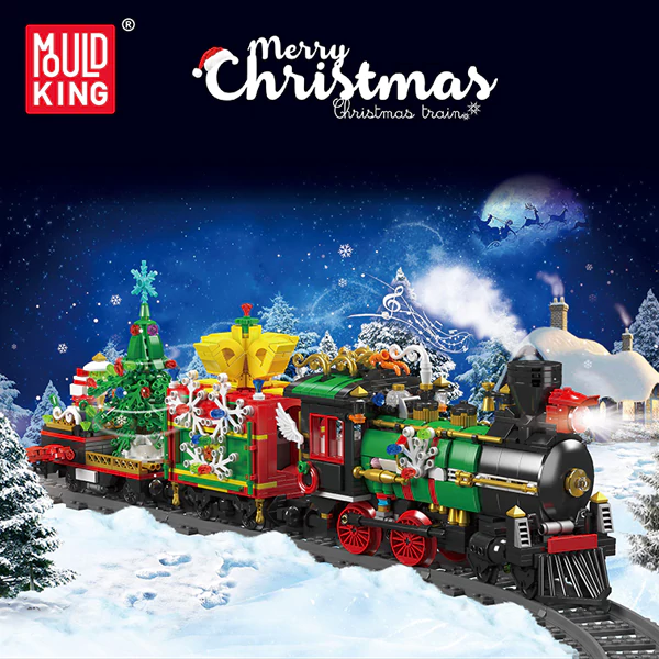 [With Motor] MouldKing 12012S Christmas Train Technic