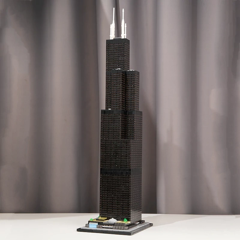 Studio MOC 127024 Willis Tower (Sears Tower) 1:800 Scale