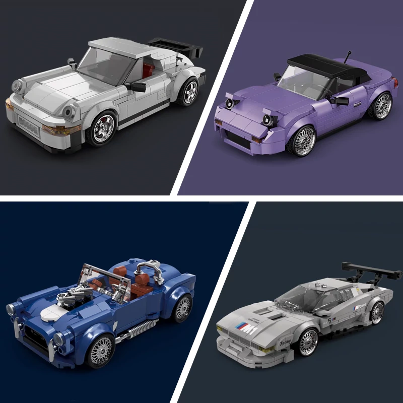 PowerBlock 8-Wide 1:32 Scale Car Technic Model Set