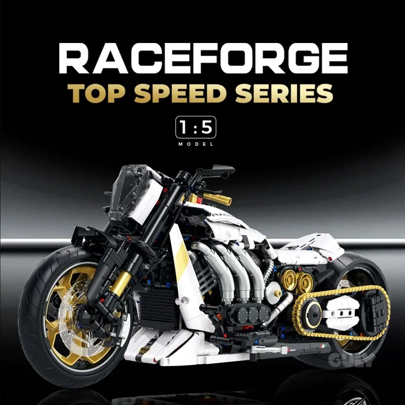 GULY 60522 Raceforge Top Speed Motorcycle 1:5 Technic
