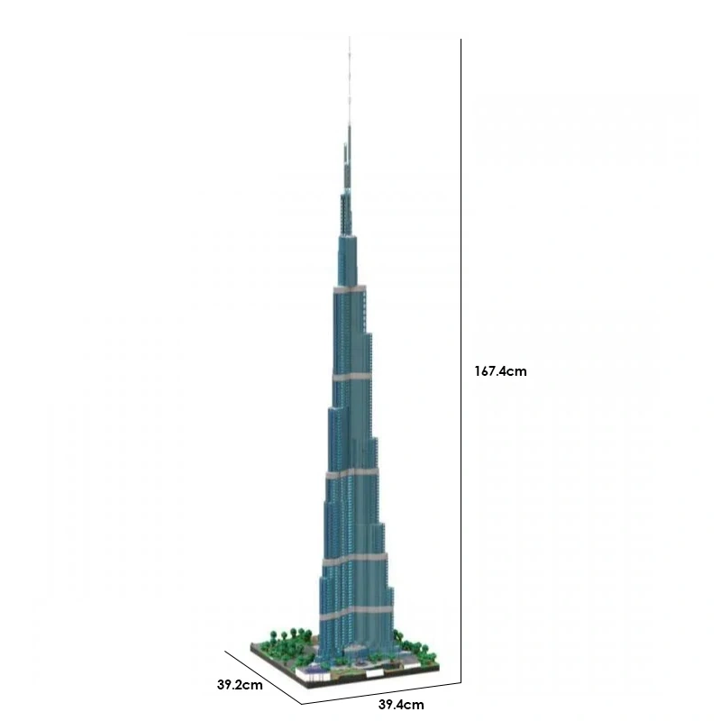 Studio MOC 104784 Dubai Burj Khalifa Tower Modular Buildings US ...