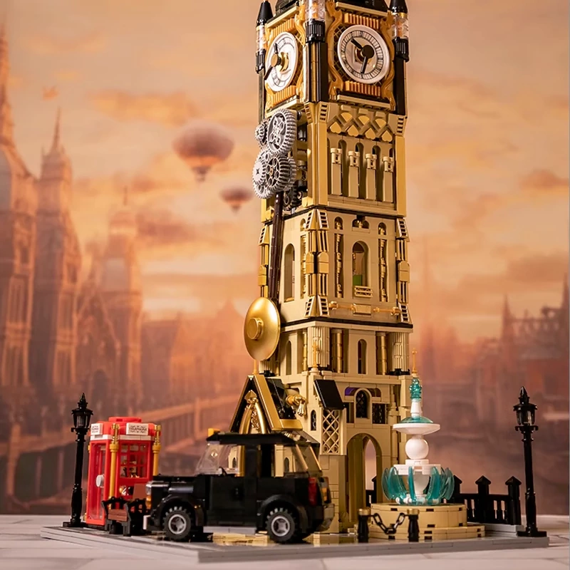 LEGO MOC Pantasy 85008 Steampunk Clock Tower Modular Buildings Europe ...