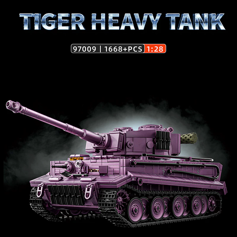12GO 97009 Ghost Purple TIGER HEAVY TANK Military