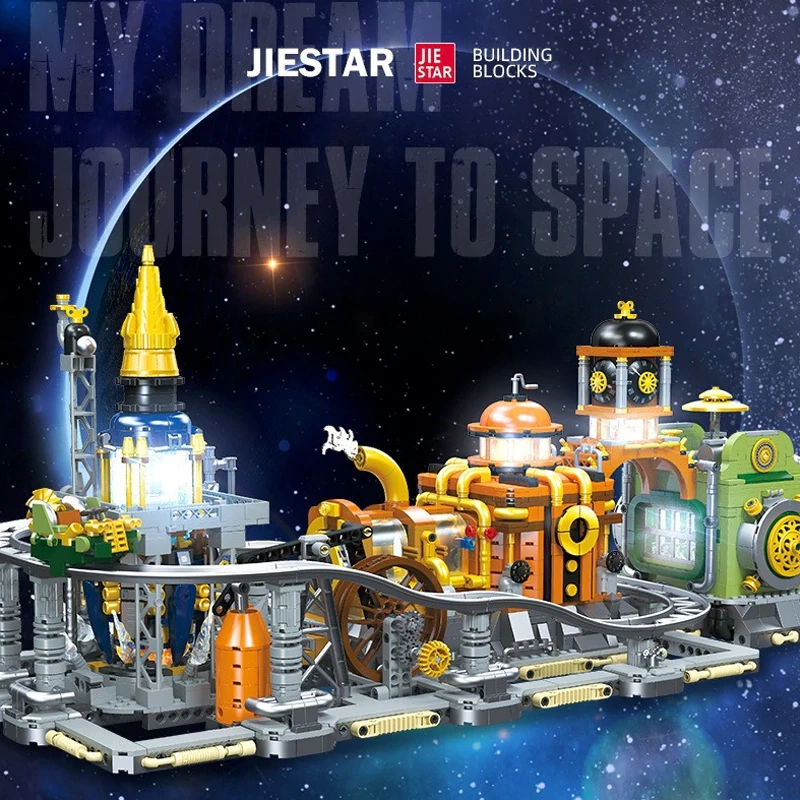 JIESTAR JJ9114 STEAMPUNK MOON BASE Modular Buildings