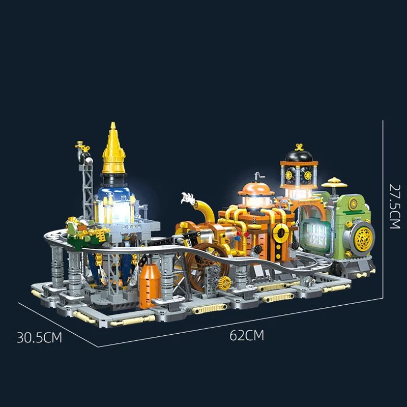 JIESTAR JJ9114 STEAMPUNK MOON BASE Modular Buildings