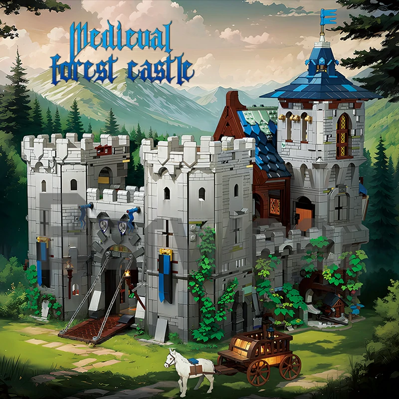 BAKA 33924 Medieval Jungle Castle Modular Buildings