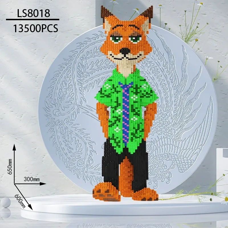 LEGO MOC [Mini Micro Bricks] Chao Le Sen Zootopia Nick Wilde Judy Hopps ...