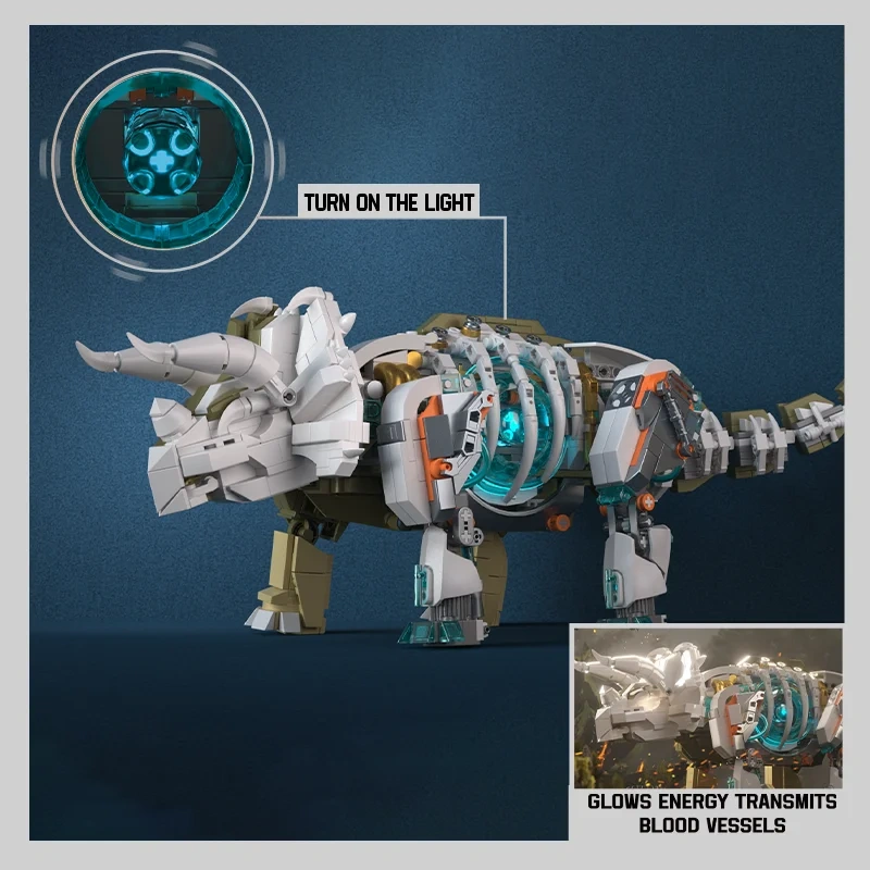 Iambrick 30602 Mecha Dino Triceratops Monster Dinosaur
