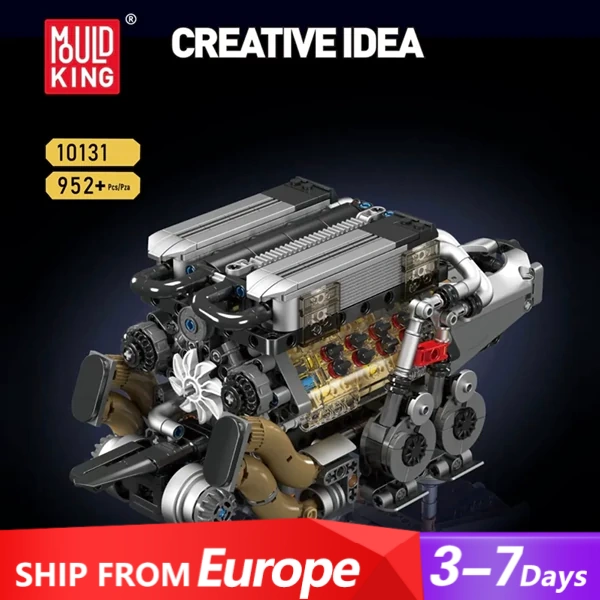 LEGO MOC MouldKing 10131 BGT Supercar With W16 Engine Technic Europe ...