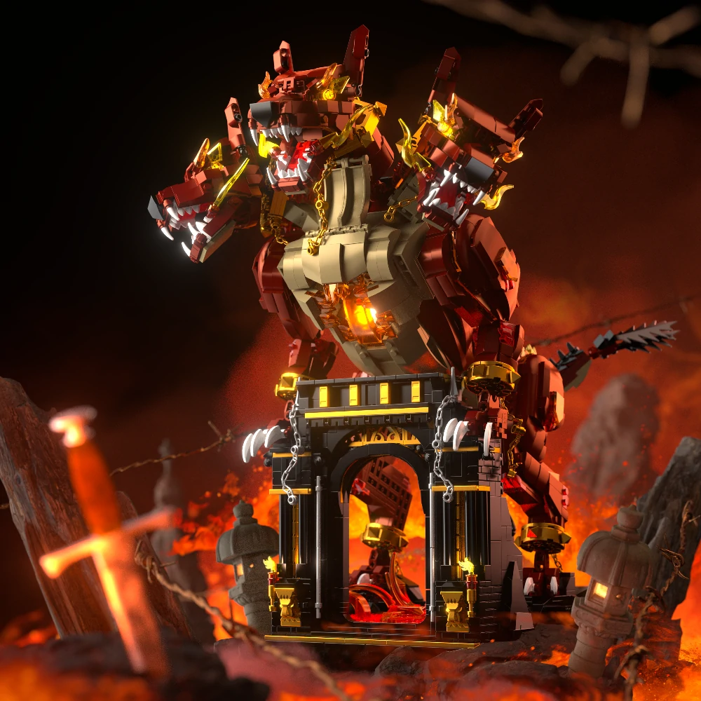 Iambrick Cerberus Costume Dog