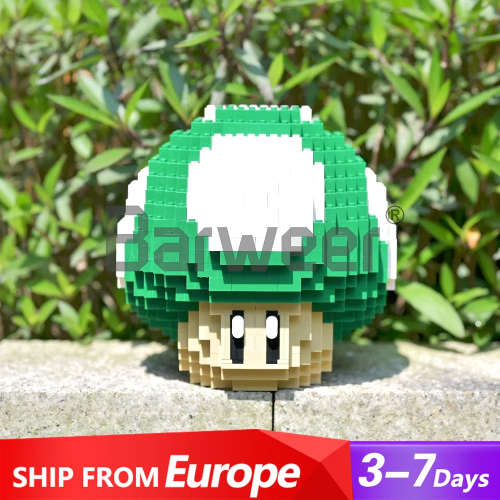 Studio MOC 0000010-11 Super Mario Bros Mushroom Game Europe Warehouse ...