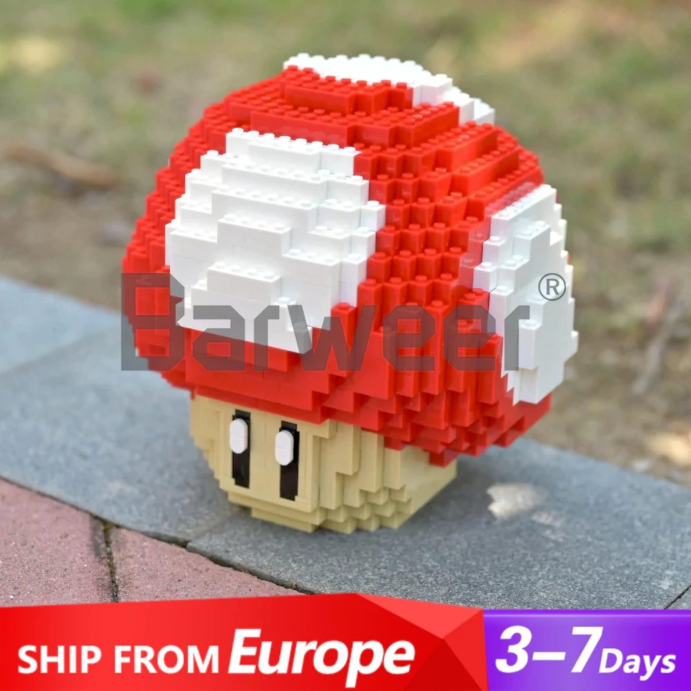 Studio MOC 0000010-11 Super Mario Bros Mushroom Game Europe Warehouse ...