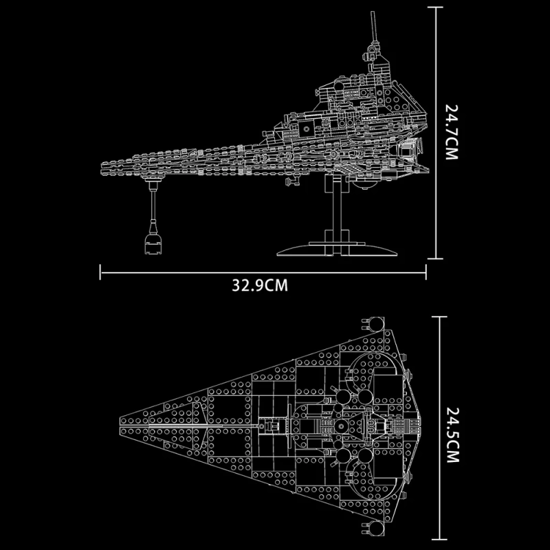 Super 18K K105 Incursor-Class Cruiser Star Wars
