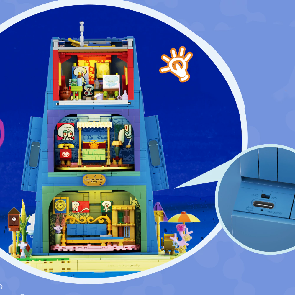 Squidward's House in Bricks: A Quiet Bikini Bottom Classic