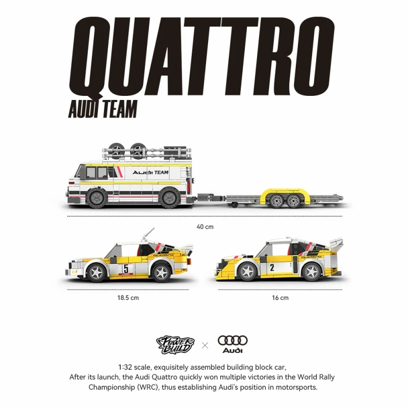 PowerBlock Audi Quattro WRC Rally Car Model
