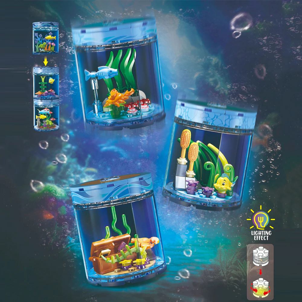 JIESTAR Marine Animal Bottle Ecological Fish Tank Creator Expert