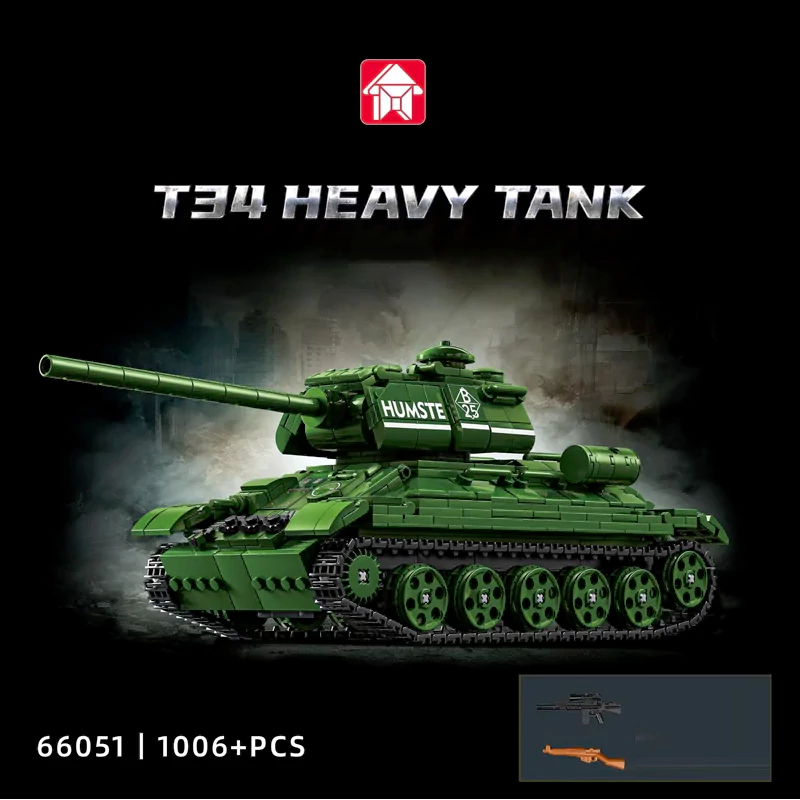 LeYi 66051 T34 HEAVY TANK Military