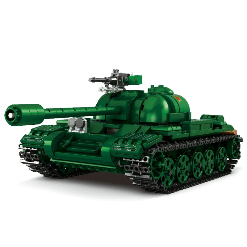 Reobrix 77035 TYPE 59 Tank – World of Tanks Military LEGO Set