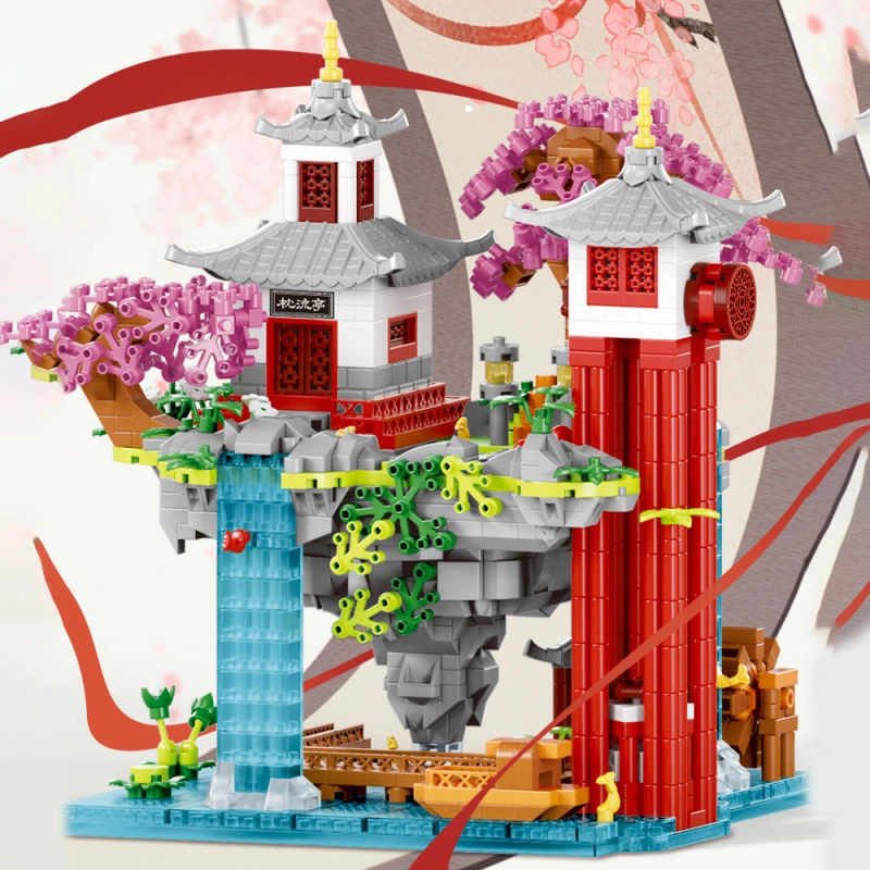 [Mini Micro Bricks] MOYU MY92060 Peach Blossom Paradise Modular Buildings