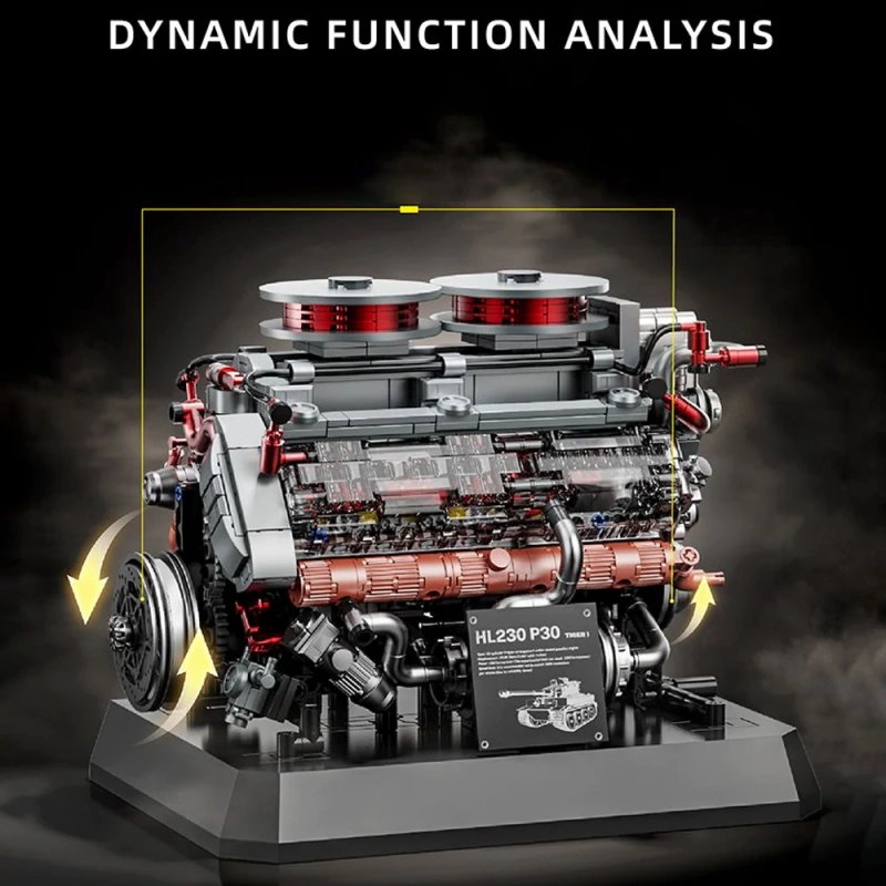 12GO 95008 TIGER TANK ENGINE Technic