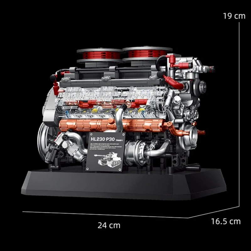 12GO 95008 TIGER TANK ENGINE Technic