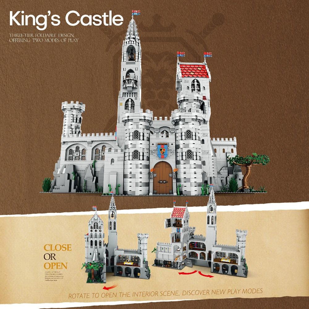 Reobrix 55016 King’s Castle: Build Your Own Medieval Kingdom with ...