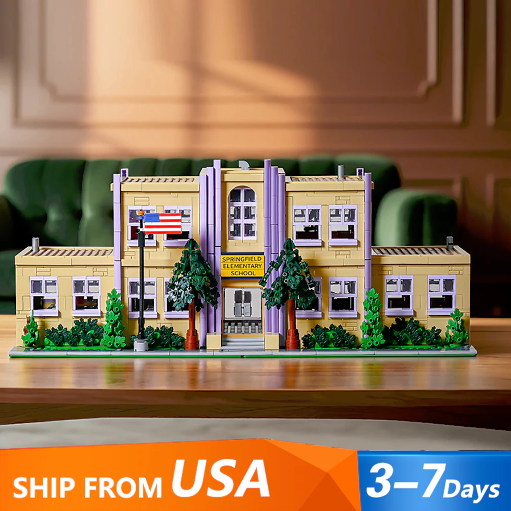 FALAGIL 20003 The Simpsons Springfield Elementary School Modular Movie ...