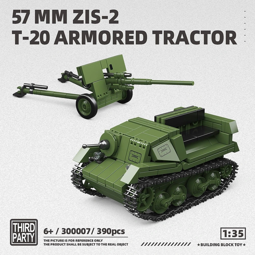 ThirdParty 300007 57 MM ZIS-2 T-20 ARMORED TRACTOR Military