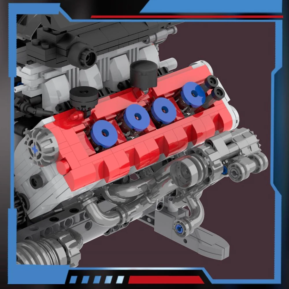 lego technic ferrari engine