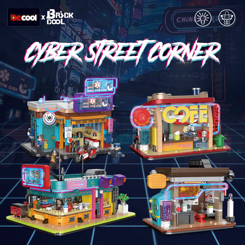 BrickCool Cyber Street Corner Modular Buildings