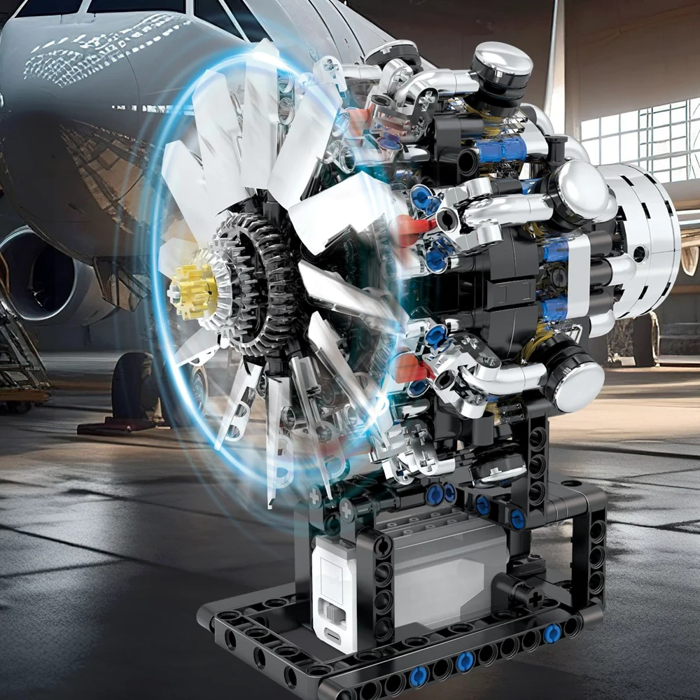 GISEGA G8910 AIRCRAFT V8 ENGINE Technic