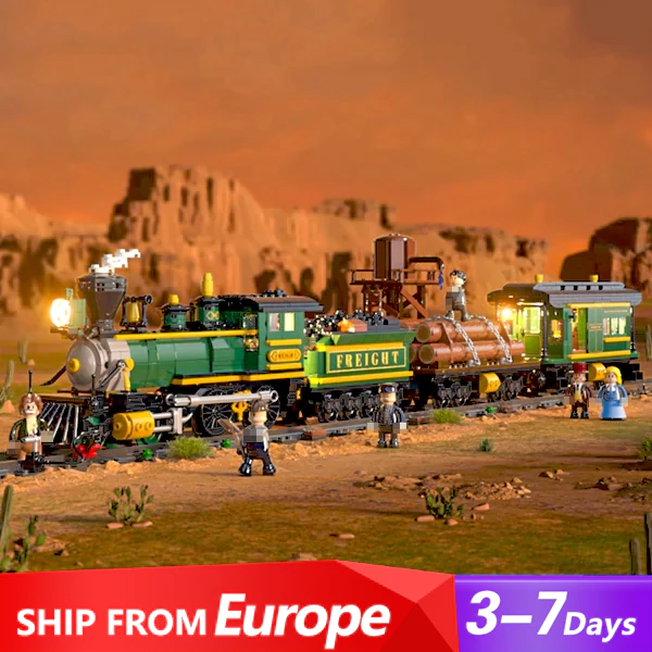 LEGO MOC FunWhole F9036 Western Train Technic Europe Warehouse Express