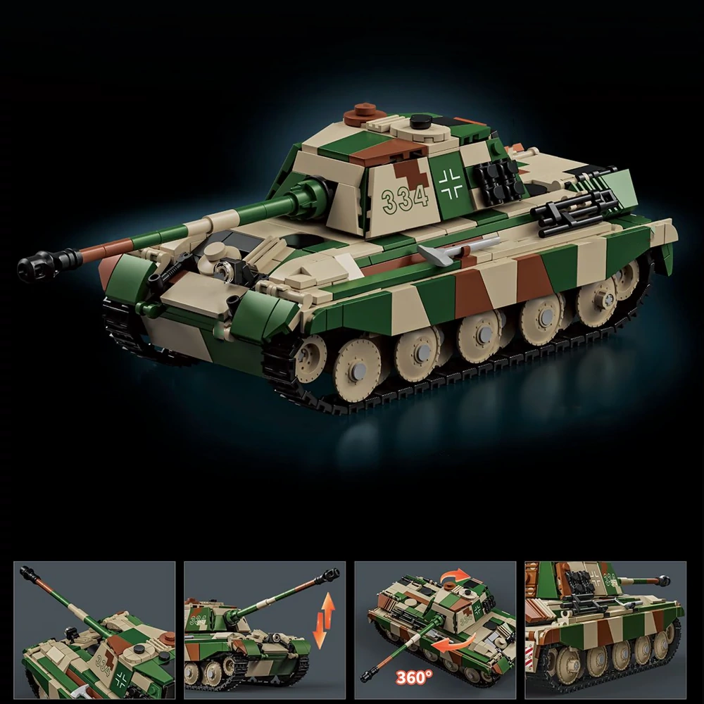 Leyi 66077 KING TIGER Tank Military