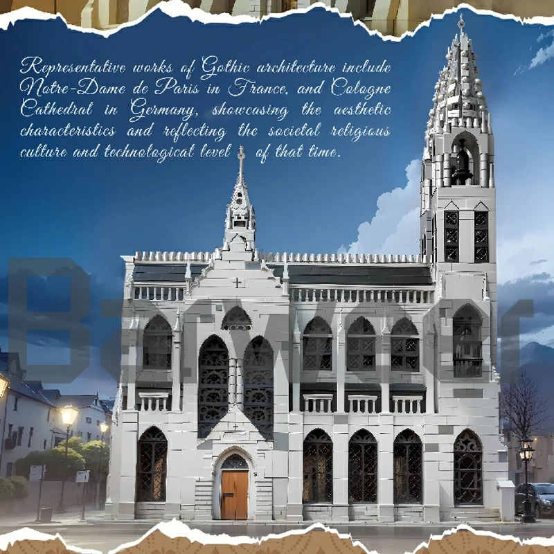 BAKA Gothic Cathedral LEGO Set – Modular Gothic Build