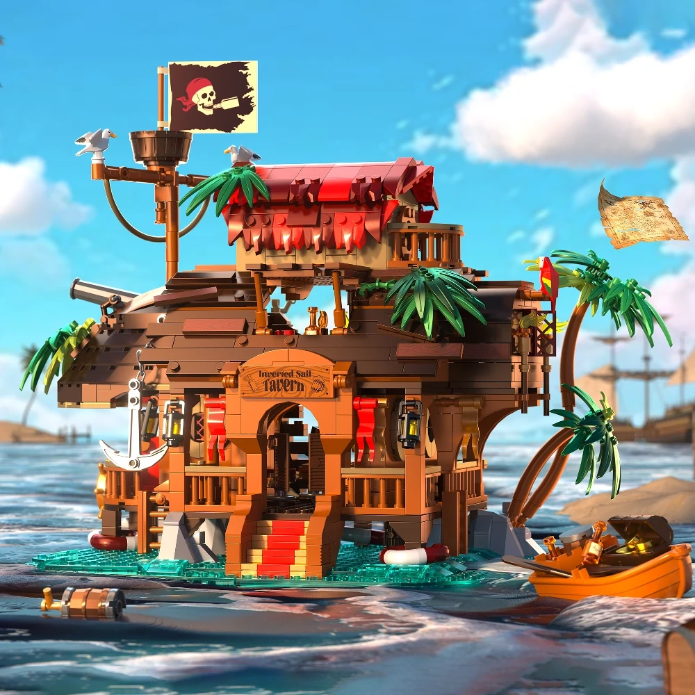 Iambrick 31110 Lego Tavern with Medieval Architecture
