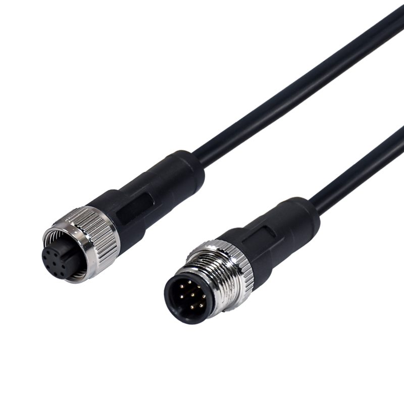 Waterproof m12 connector ip68 m8 m5 m16 m23 3 4 5 8 12 Pin extension cable