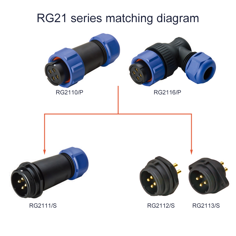 Sp10 11 13 17 21 29 Sp11 2pin Panel Mount Plug IP68 Waterproof ...