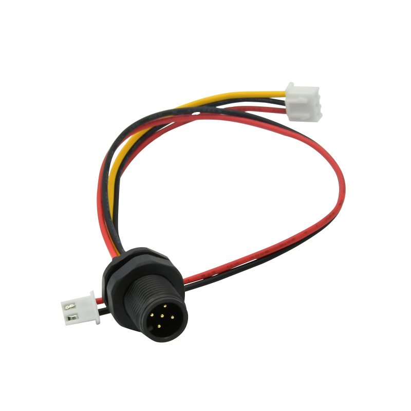 M12 connector Waterproof A Code 3pin 4pin 5pin 8pin 12pin full plastic ...
