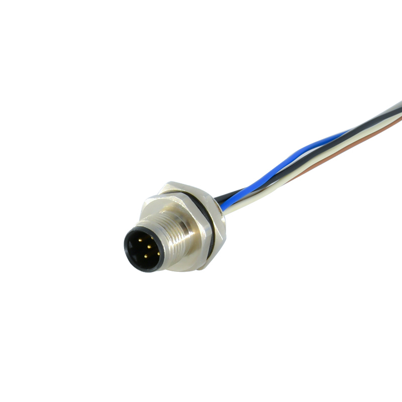 m5 m8 m12 m16 m23 wall panel mount connector 2 3 4 5 6 8 12 17 pin IP68 ...
