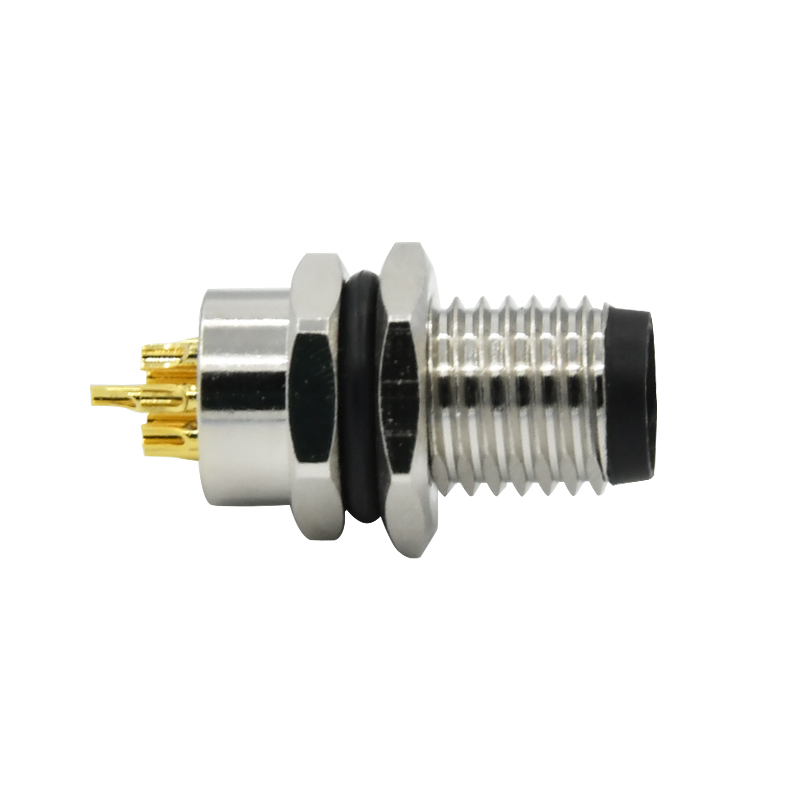 m5 m8 m12 m16 m23 wall Front Panel Mounting straight Angle 8pin male ...