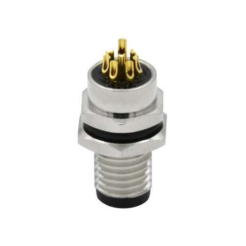 m5 m8 m12 m16 m23 wall Front Panel Mounting straight Angle 8pin male ...